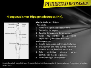 Pubertad retrasada | PPTX