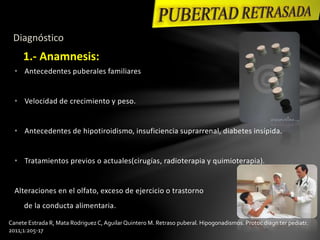 Pubertad retrasada | PPTX
