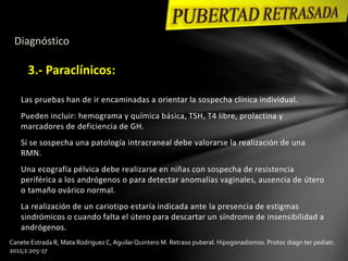 Pubertad retrasada | PPTX