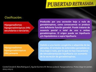 Pubertad retrasada | PPTX