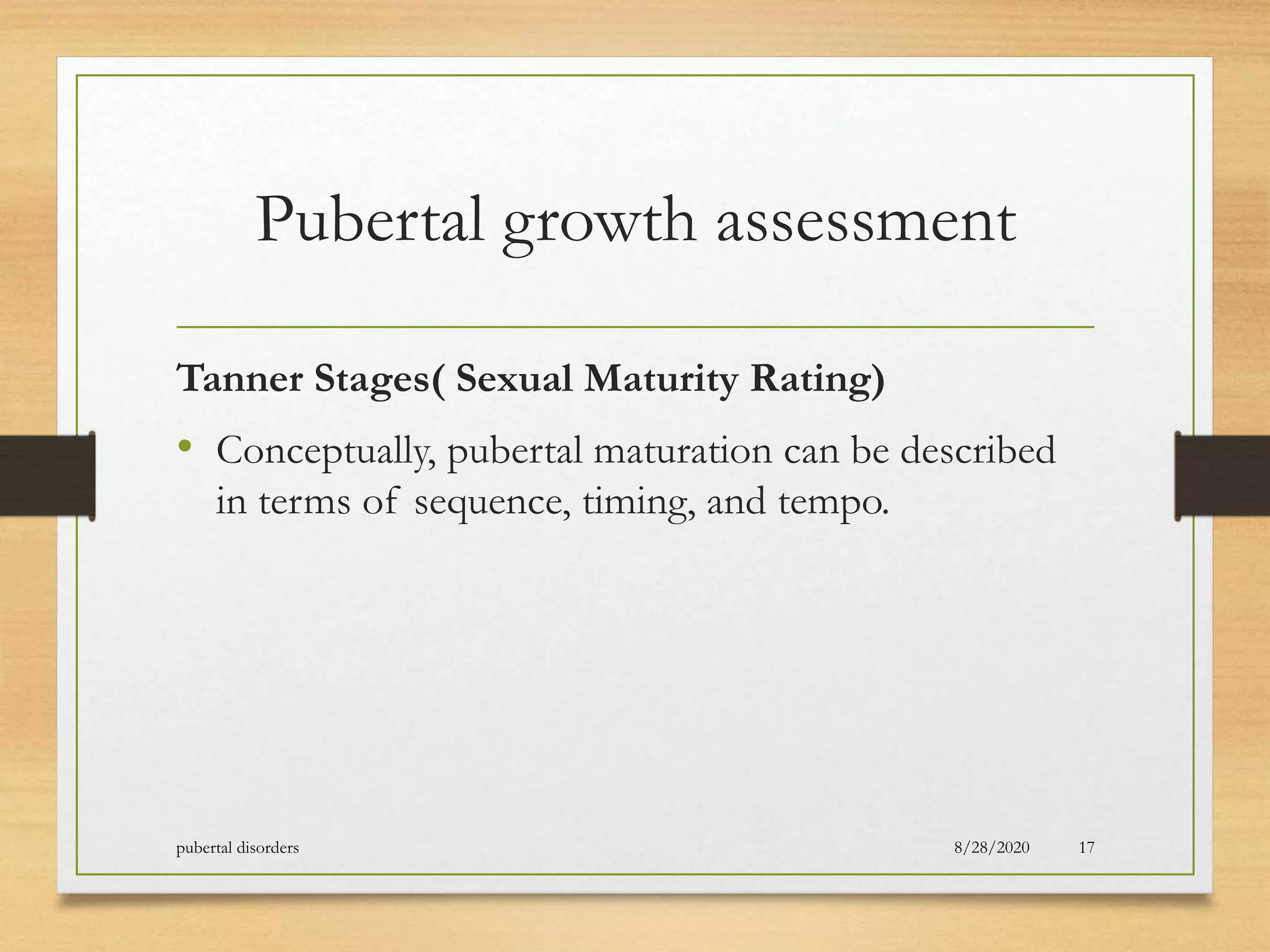 Pubertal disorders | PPTX
