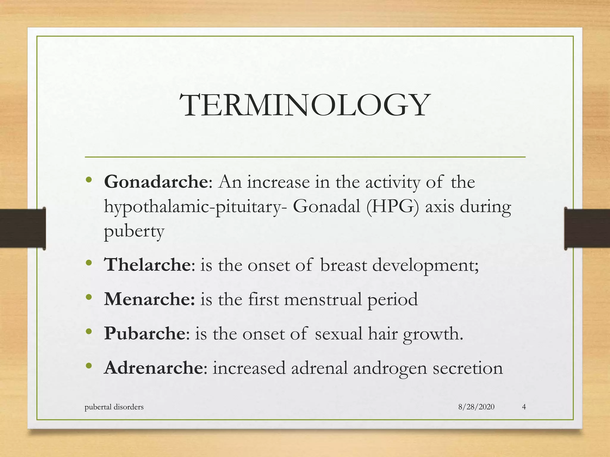 Pubertal disorders | PPTX