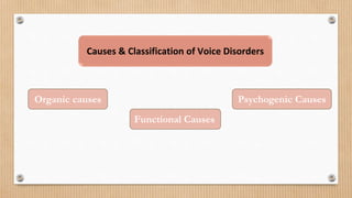 Pubertal voice disorders & Puberphonia, Dr Fadaly | PPSX