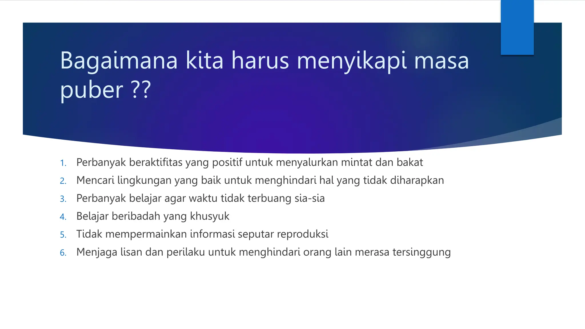 PUBER TANPA BAPER (materi menghadapi pertumbuhan remaja).pptx