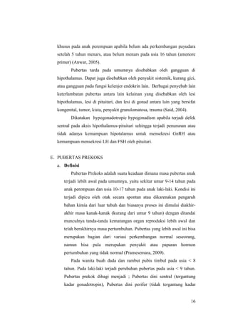 Pubertas prekoks | DOCX