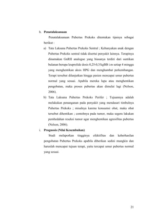 Pubertas prekoks | DOCX