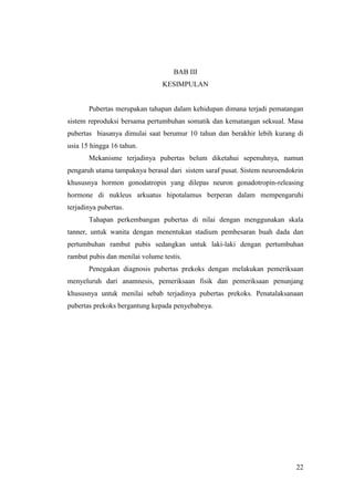 Pubertas prekoks | DOCX