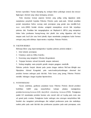 Pubertas prekoks | DOCX