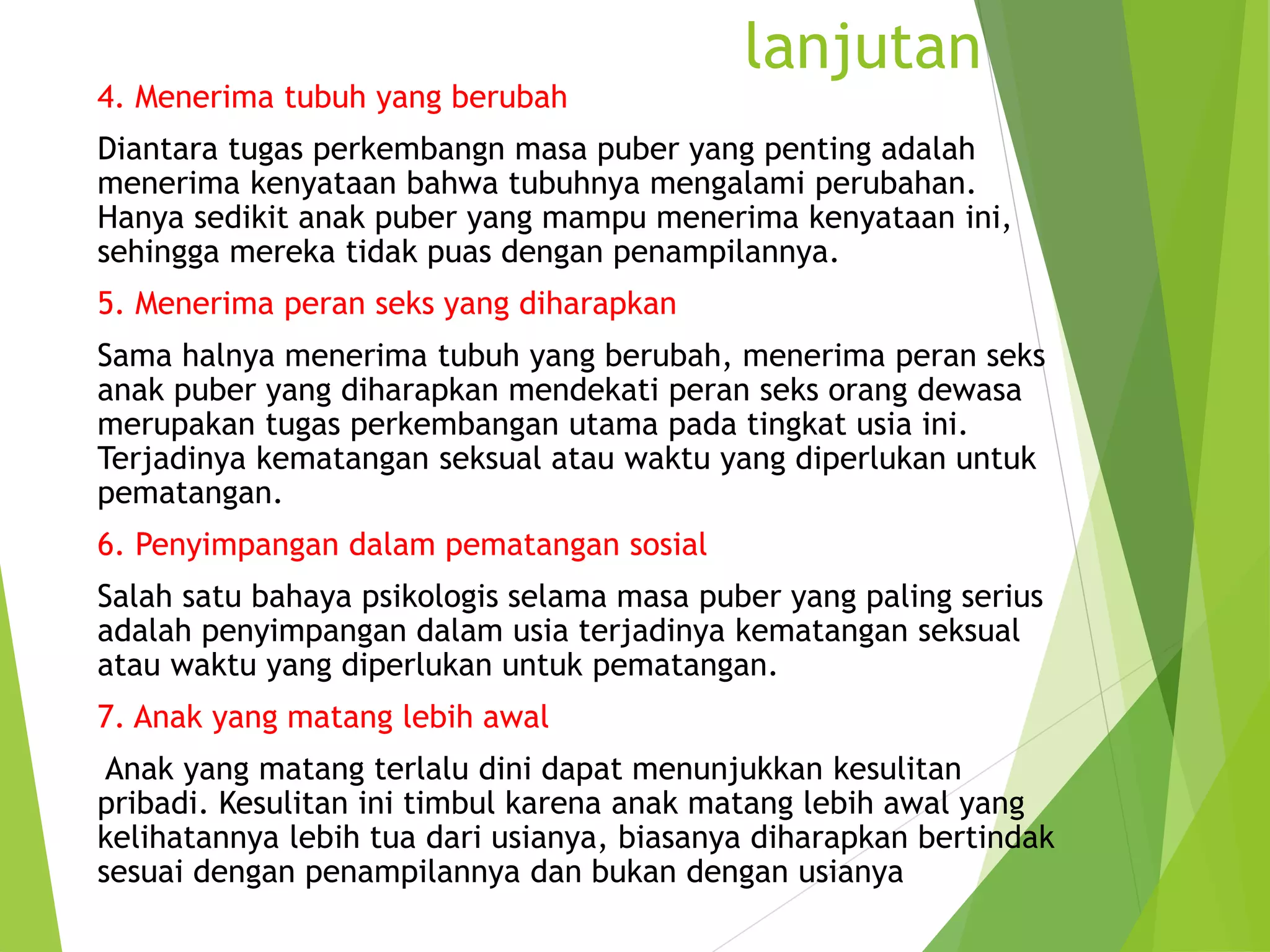 Pubertas remaja | PPT