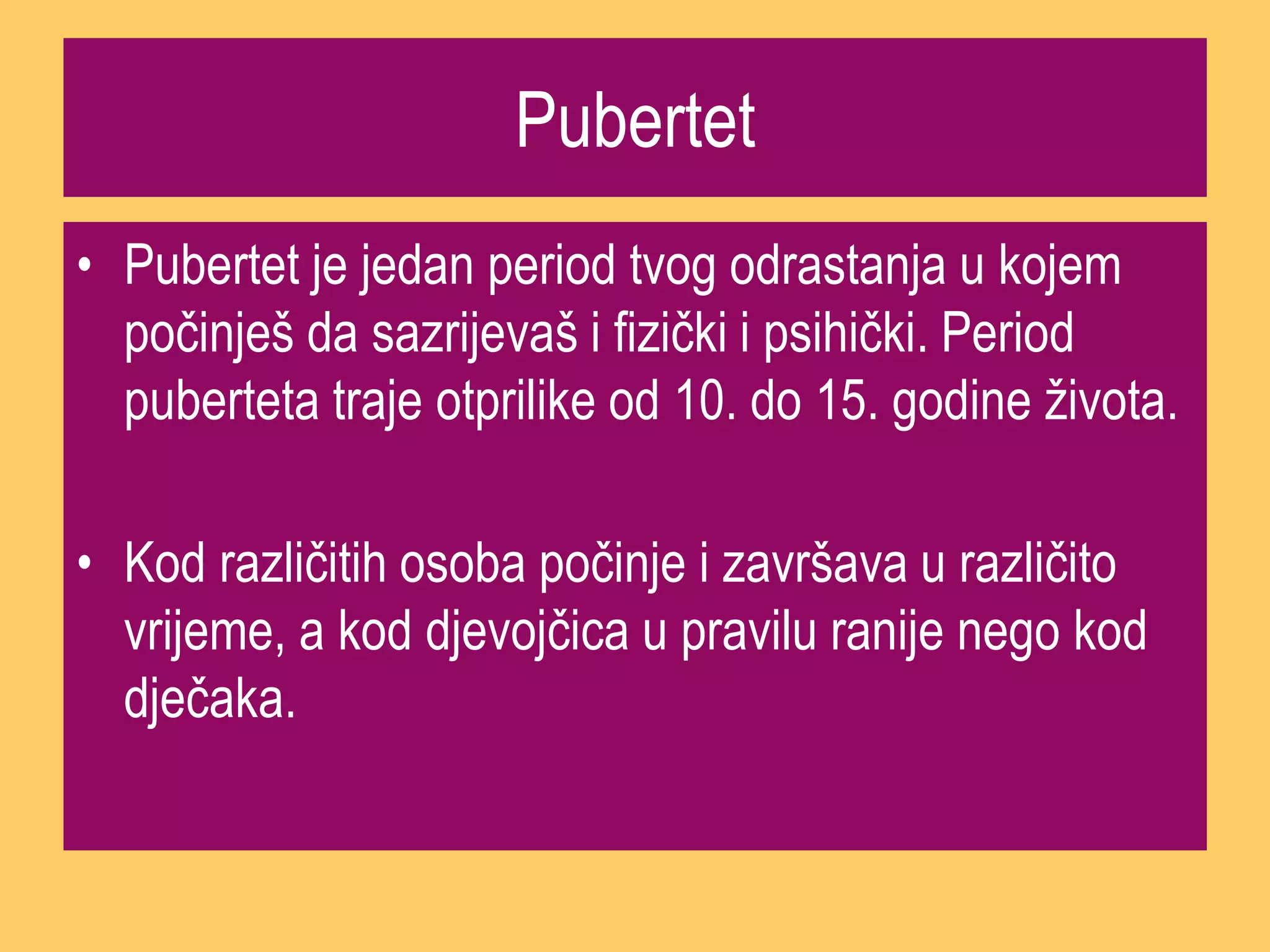 Pubertet | PPT