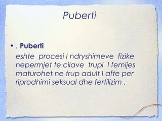 Puberteti | PPT