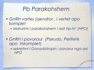 Puberteti | PPT