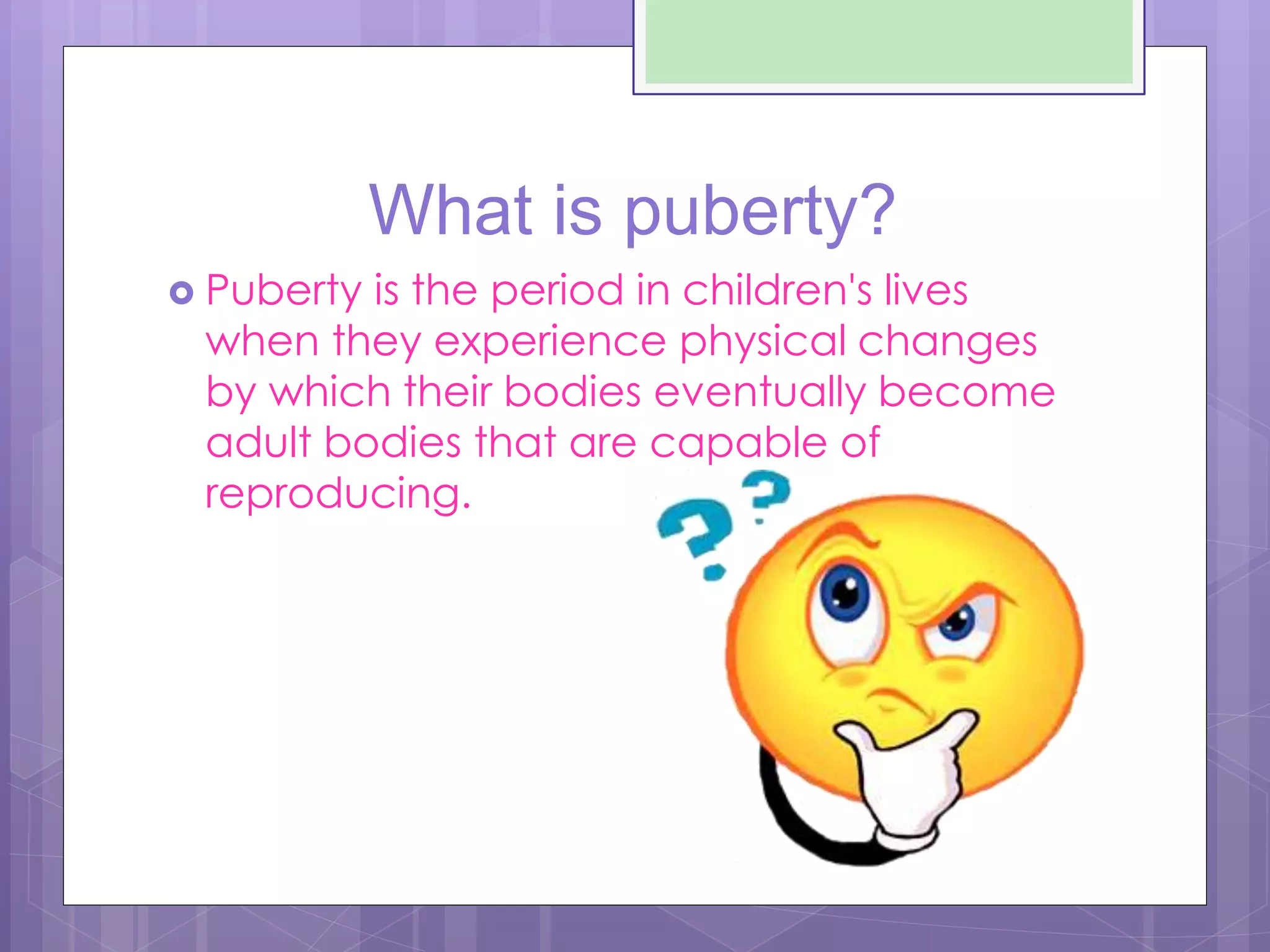 Puberty | PPTX