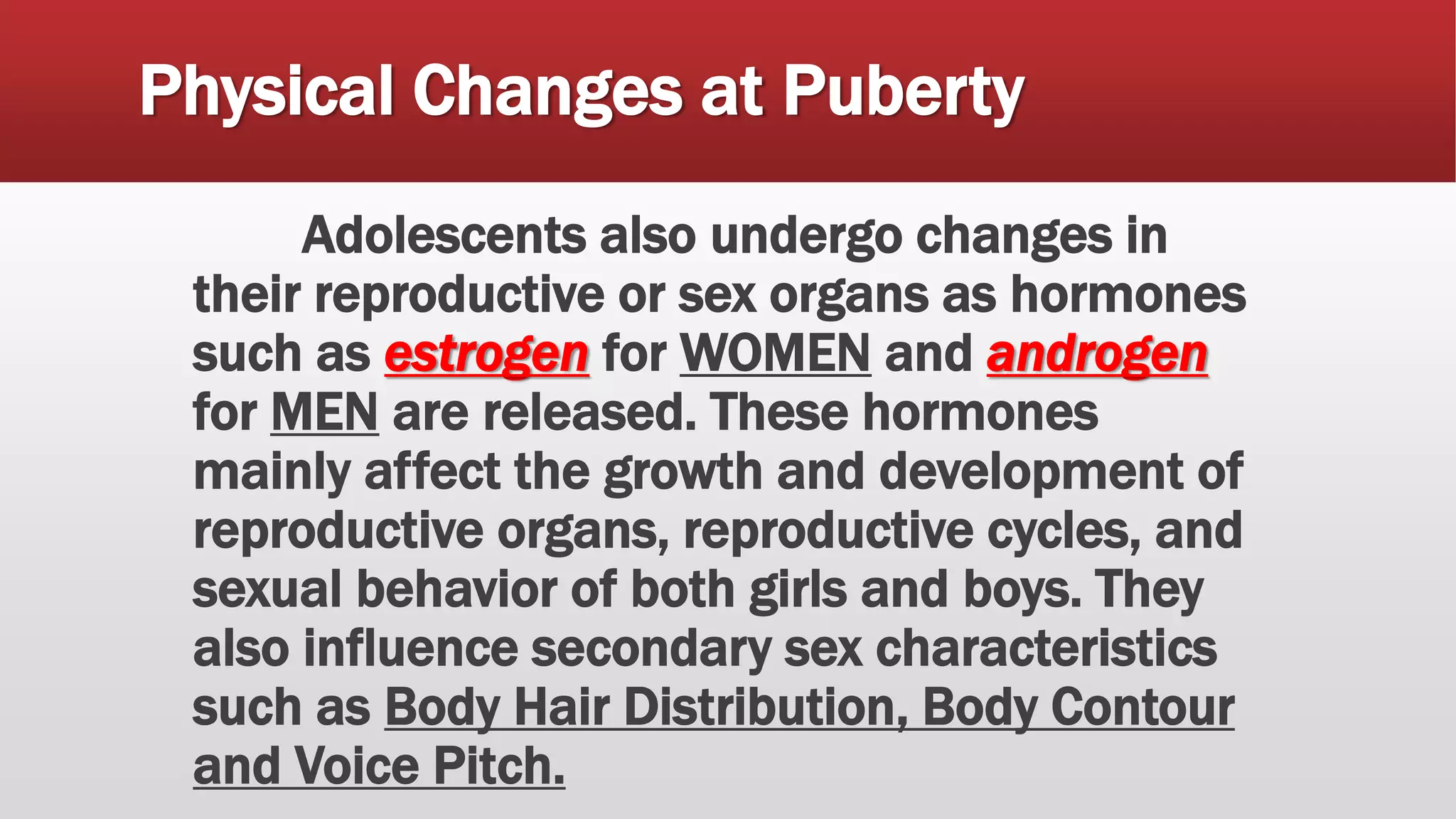 HEALTH (Physical Changes at Puberty) | PPTX