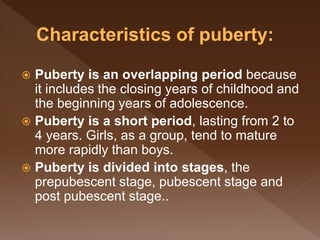 Stages of Development: Puberty and Adolescent | PPTX