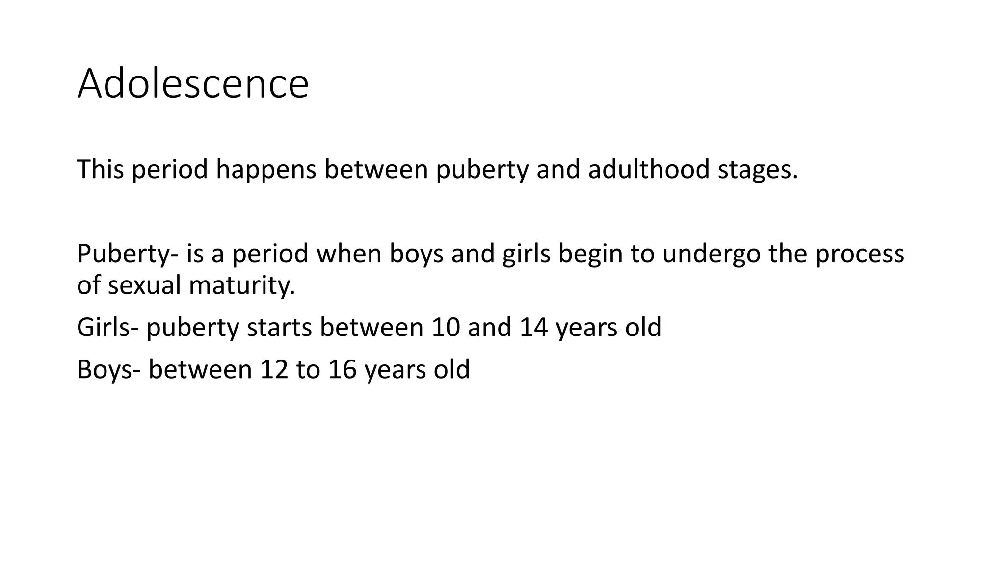Stages of Growth and Development. ppt for free | PPTX