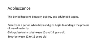 Stages of Growth and Development. ppt for free | PPTX