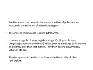 PUBERTY and pubertal changes of human.pptx | Infertility | Reproductive ...