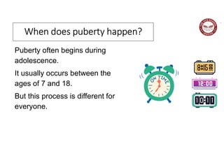 PUBERTY workshop for girls of classes 4-9 | PDF