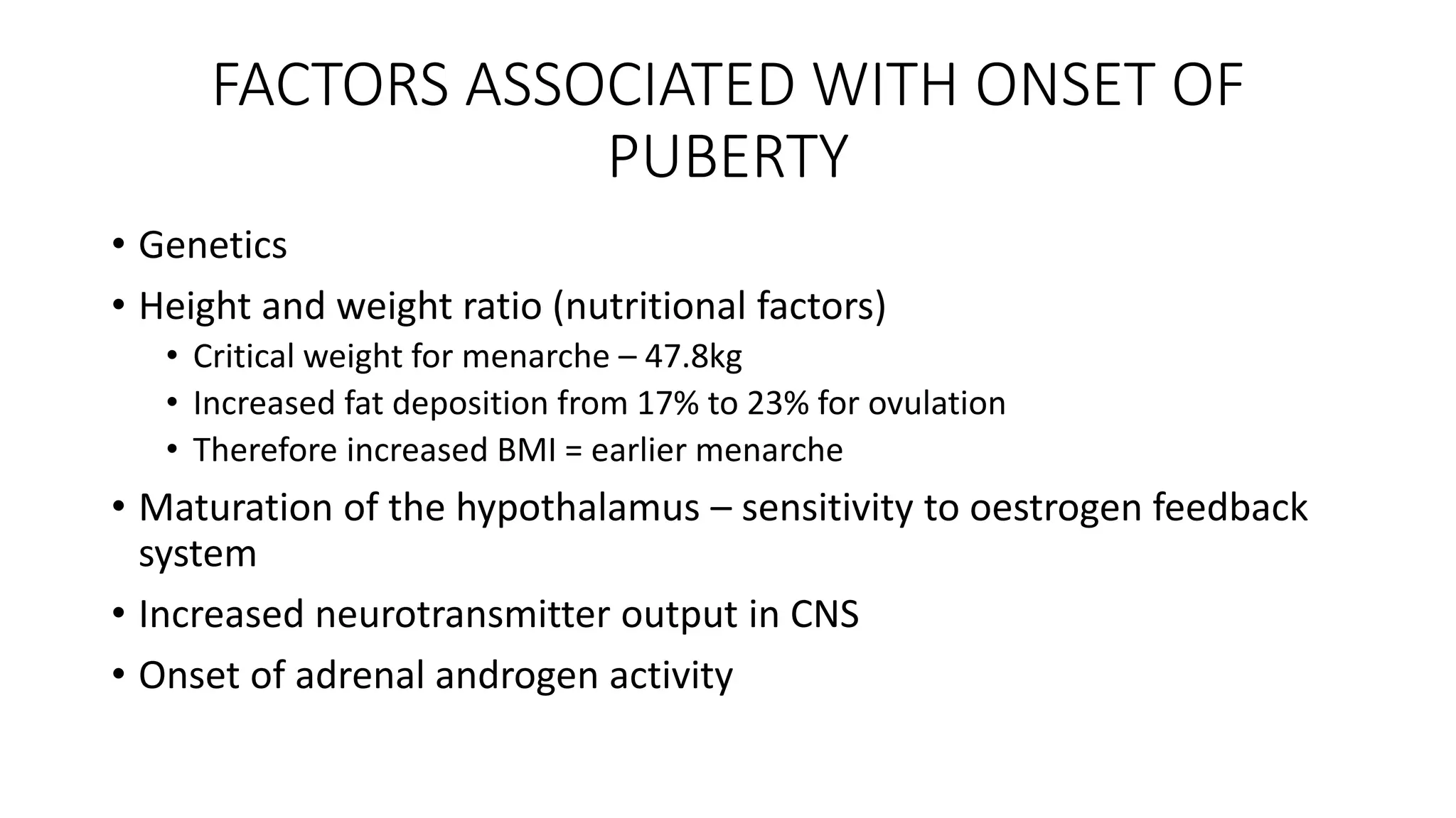 Puberty - Normal and Abnormal | PPTX