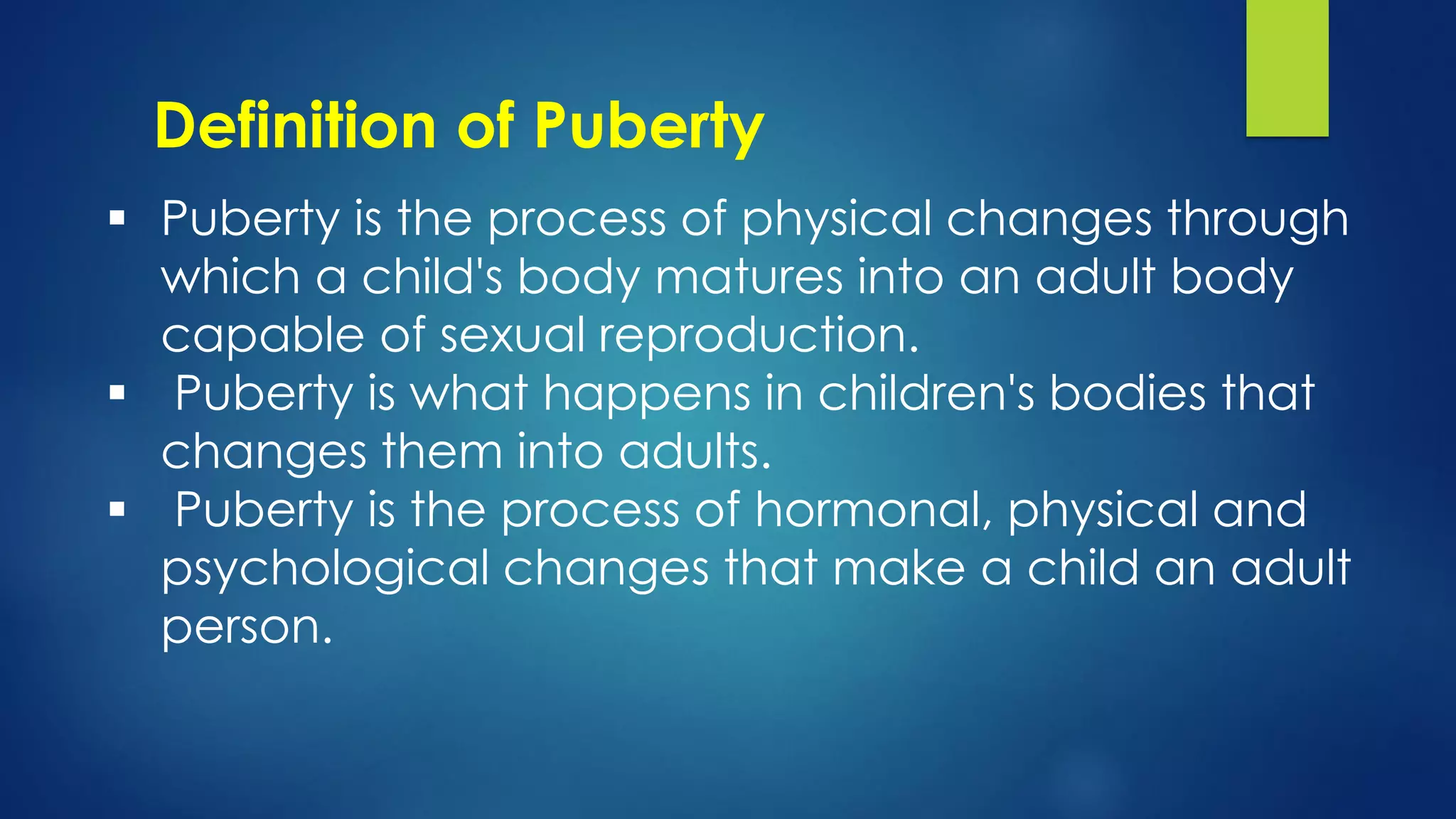 Puberty | PDF