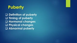 Puberty | PDF