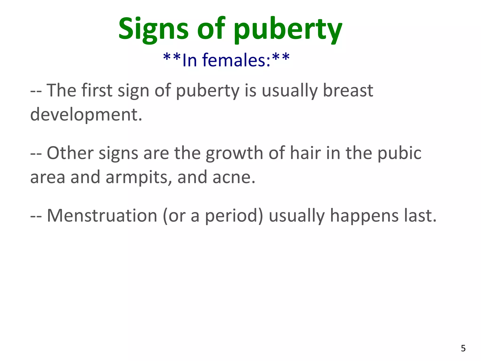 Puberty | PPTX