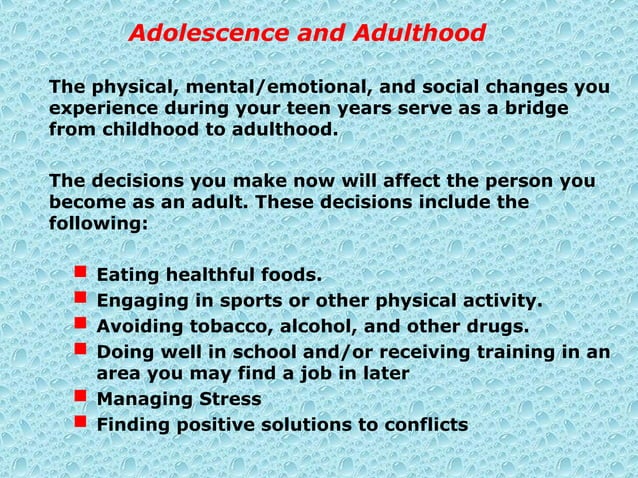 Mapeh Topics Puberty And Teen Years Ppt