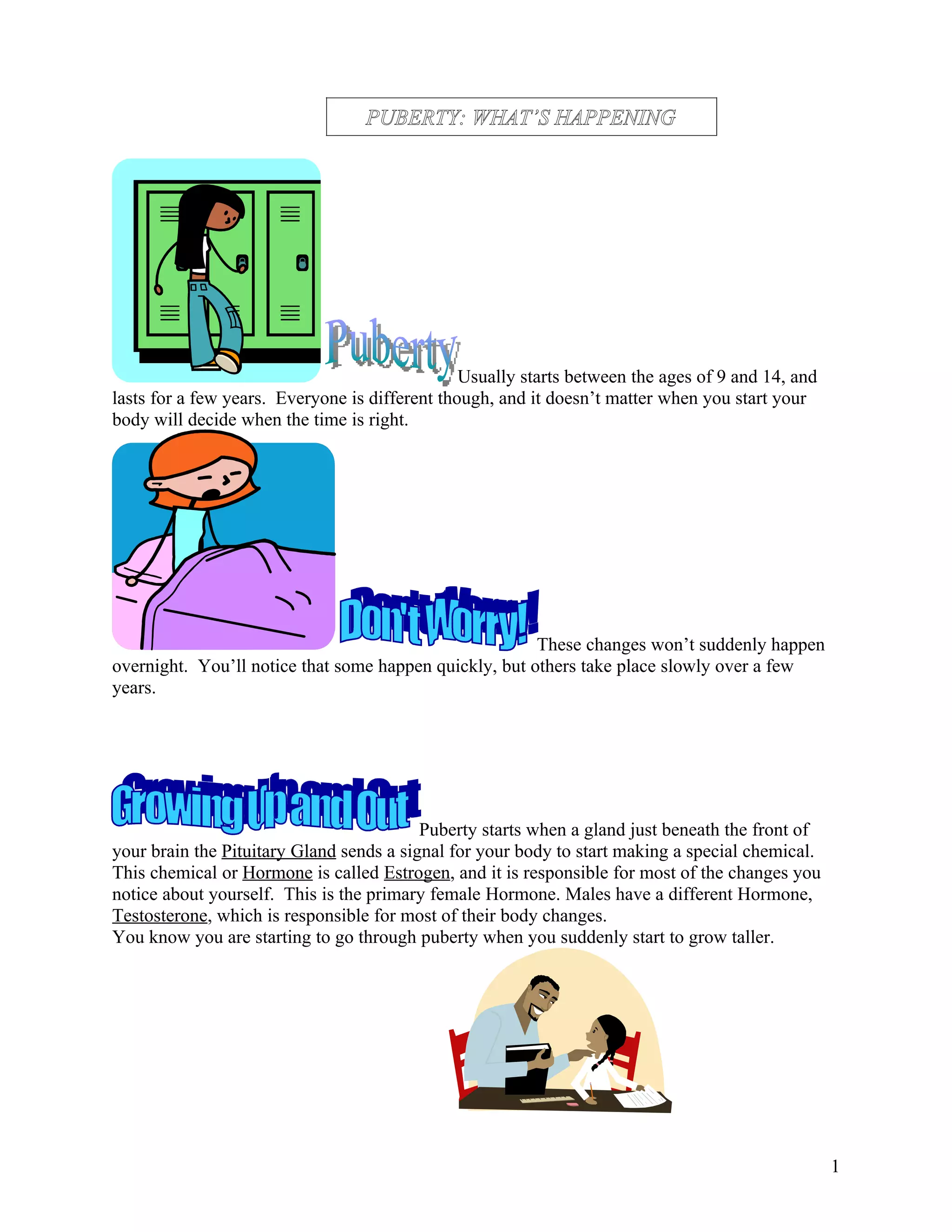 Puberty booklet | DOC