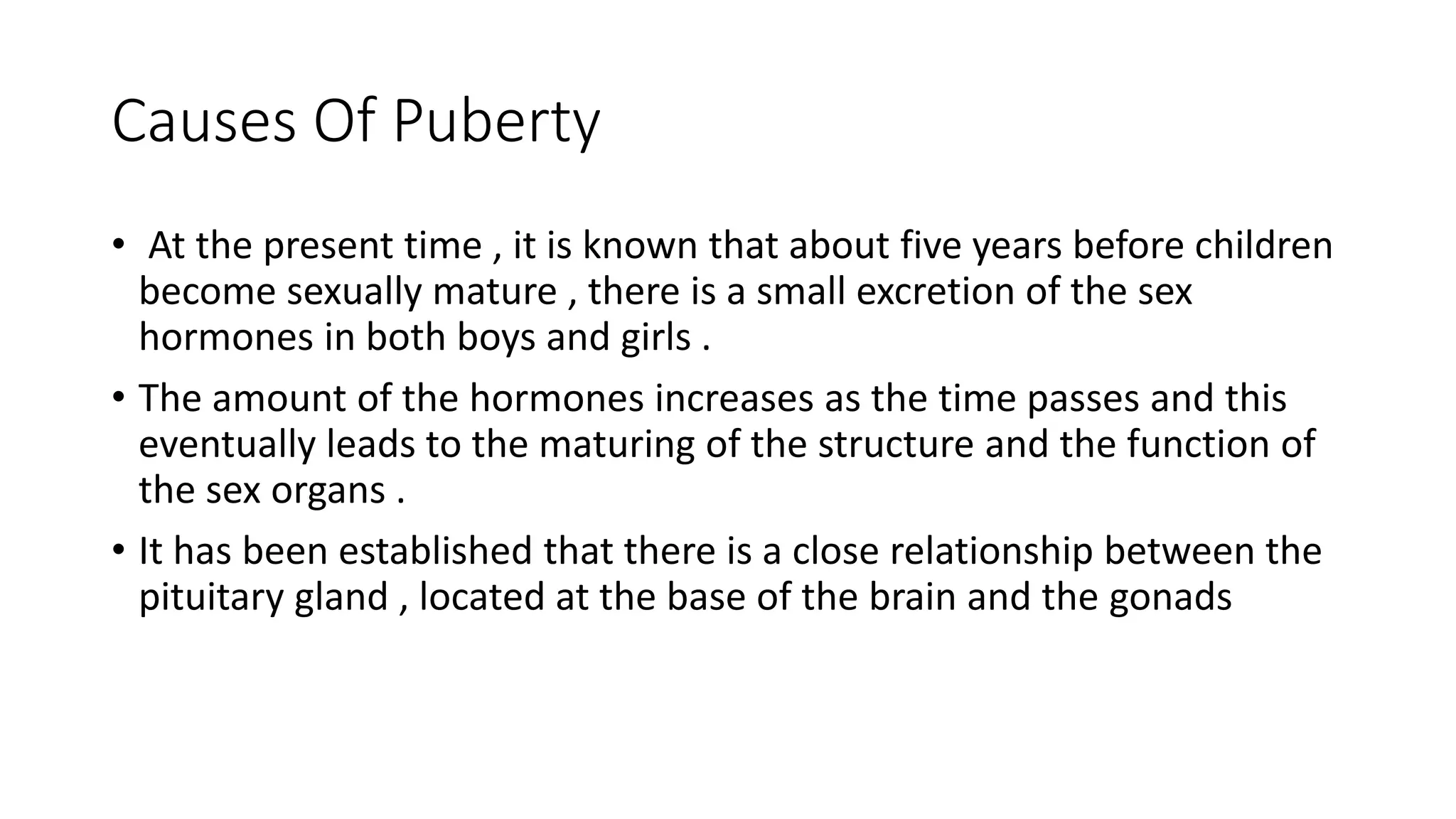 Puberty (Advanced Developmental Psychology) | PPTX
