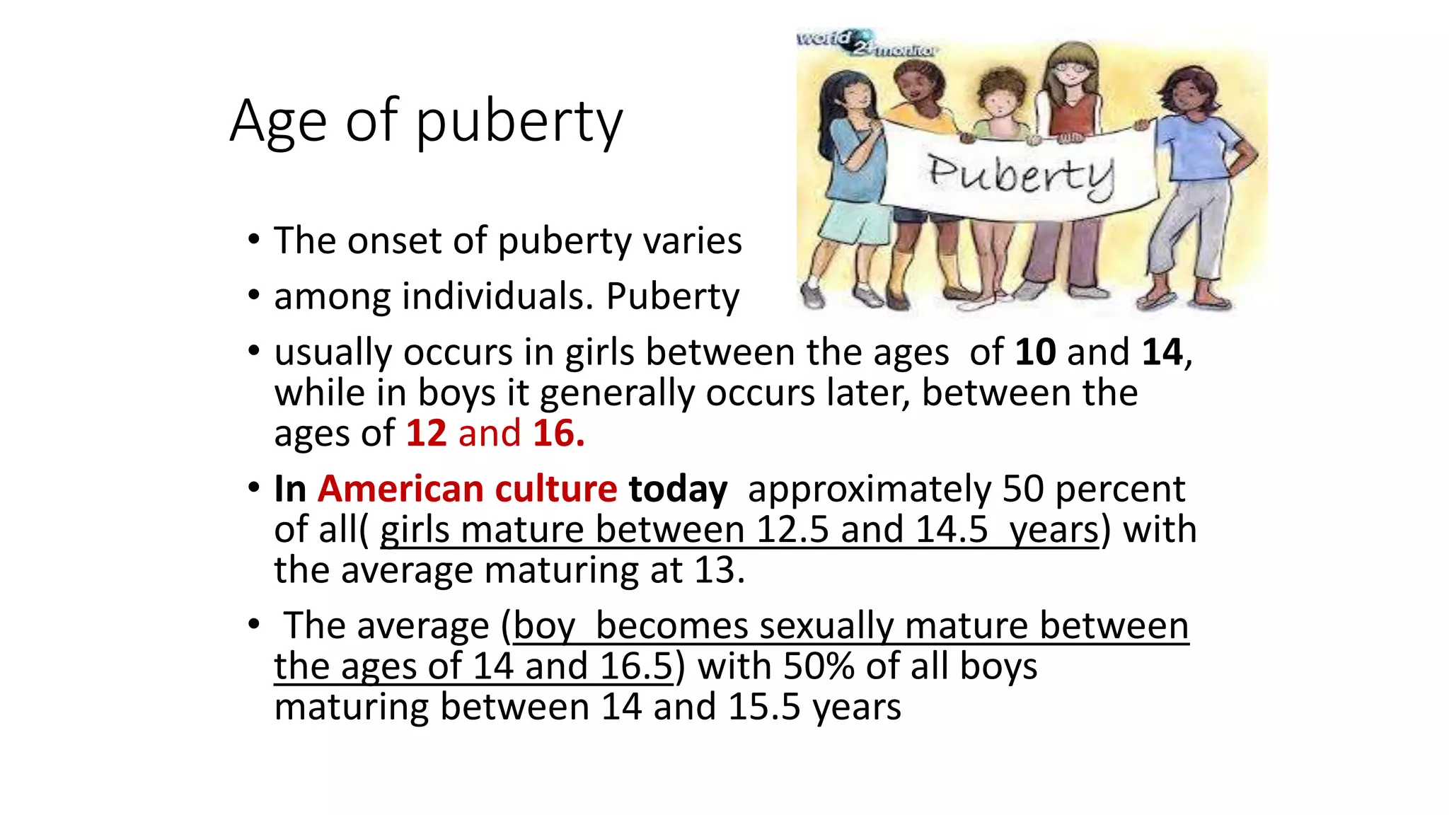 Puberty (Advanced Developmental Psychology) | PPTX