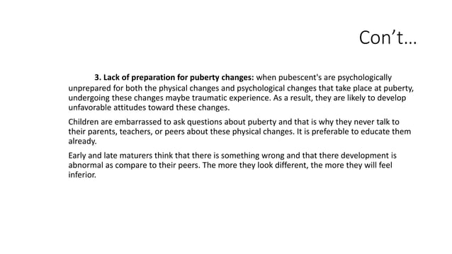 Puberty (Advanced Developmental Psychology) | PPTX