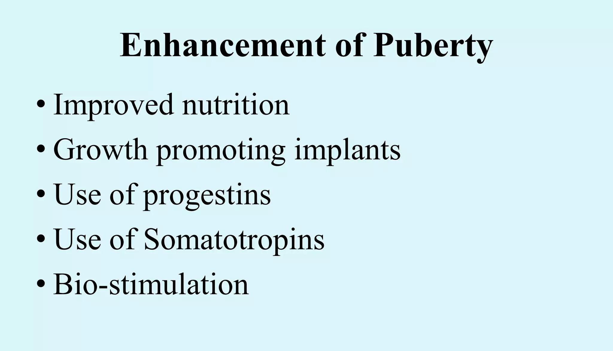 Puberty in domestic animals | PDF