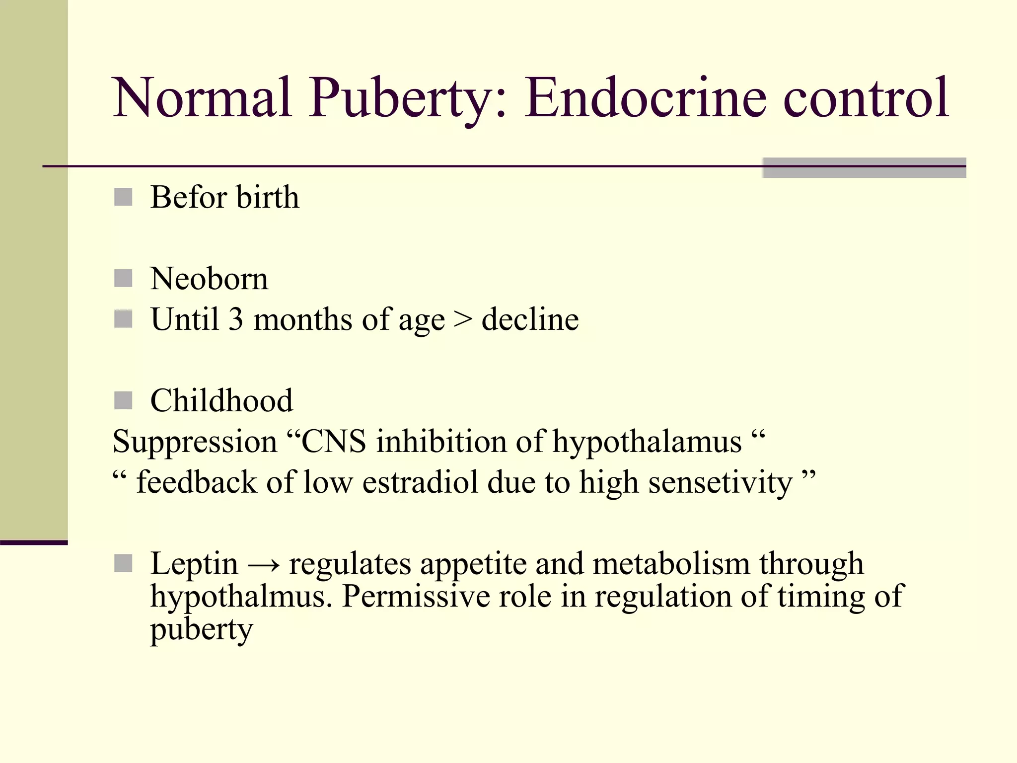 puberty - hormonal and physiological changes | PPT