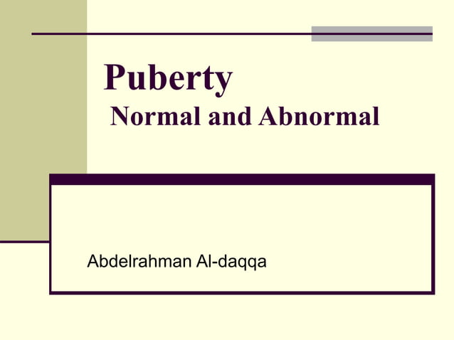 Puberty Hormonal And Physiological Changes Ppt