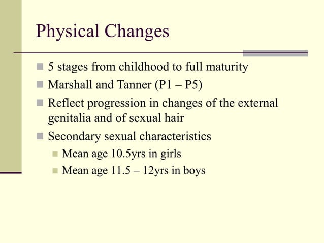 puberty - hormonal and physiological changes | PPT