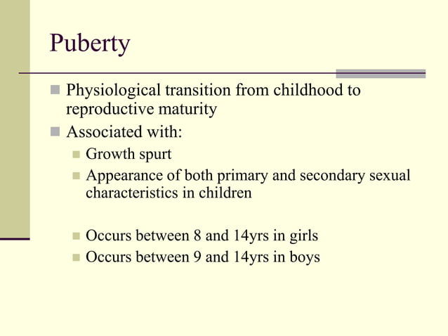 puberty - hormonal and physiological changes | PPT