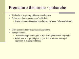 puberty - hormonal and physiological changes | PPT