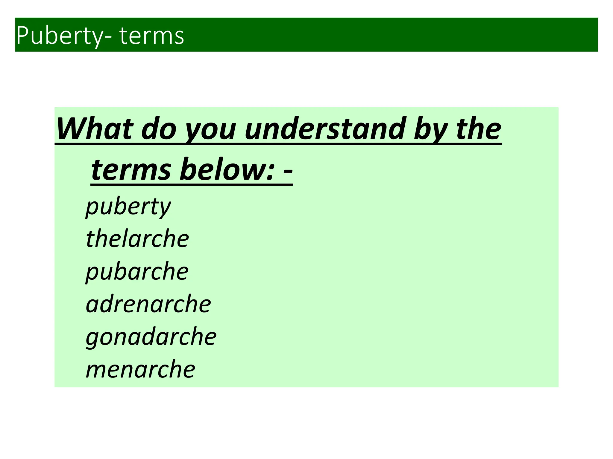 PUBERTY process Normal and Abnormal.pptx