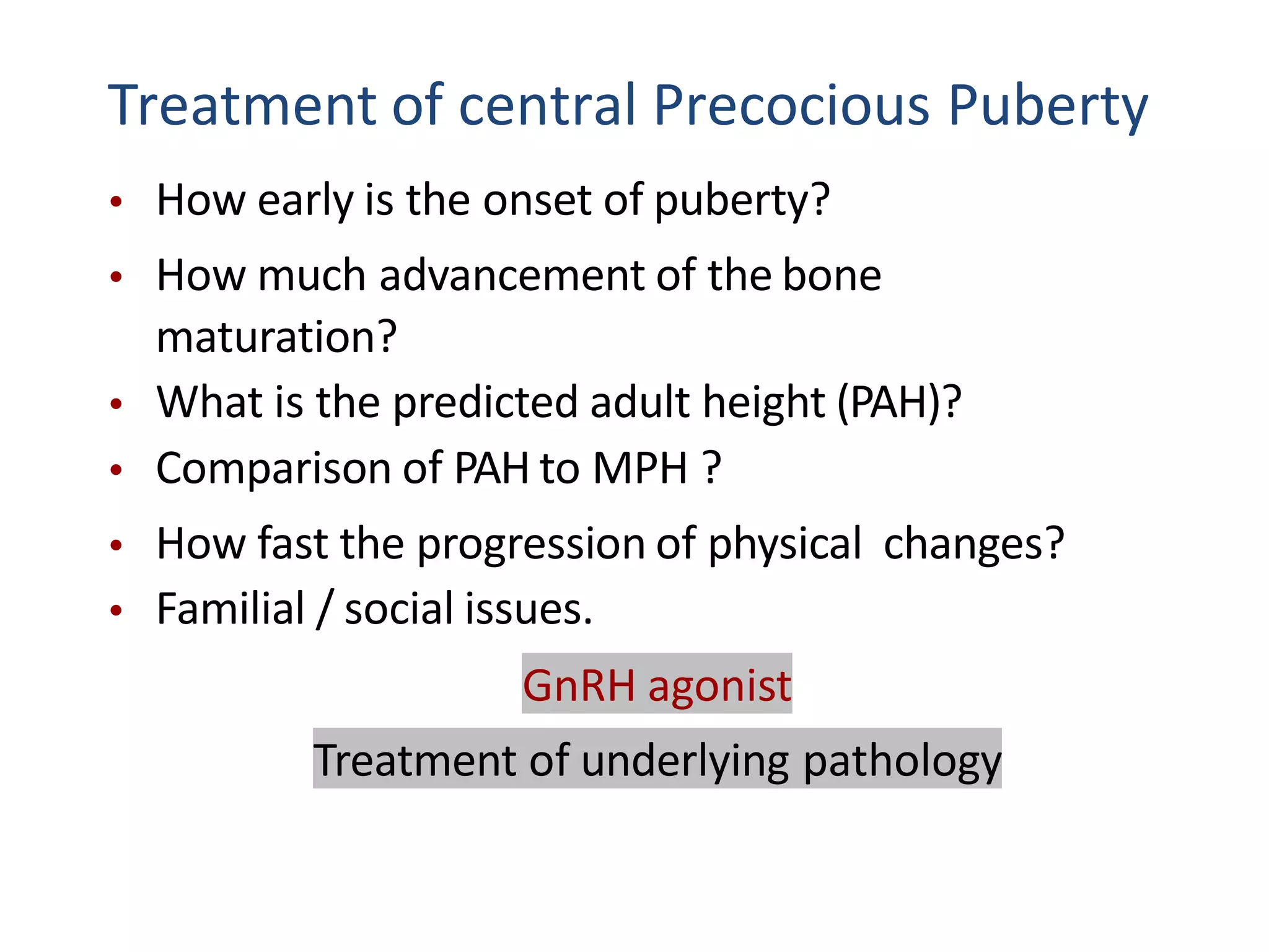Puberty normal and precocious | PDF