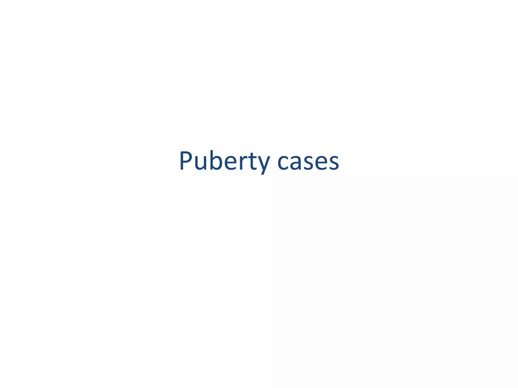 Puberty normal and precocious | PDF
