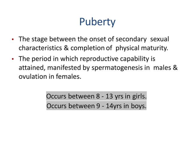 Puberty normal and precocious | PDF