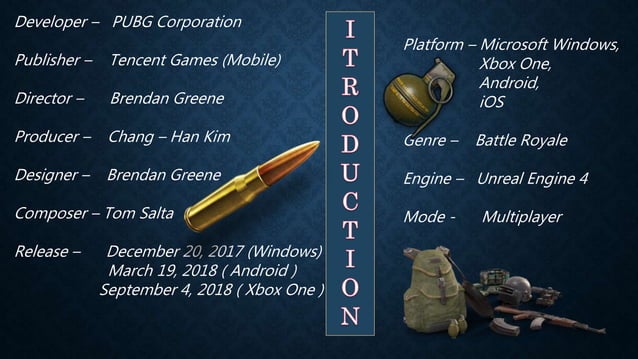 PUBG (Player's Unknown Battleground) | PPTX