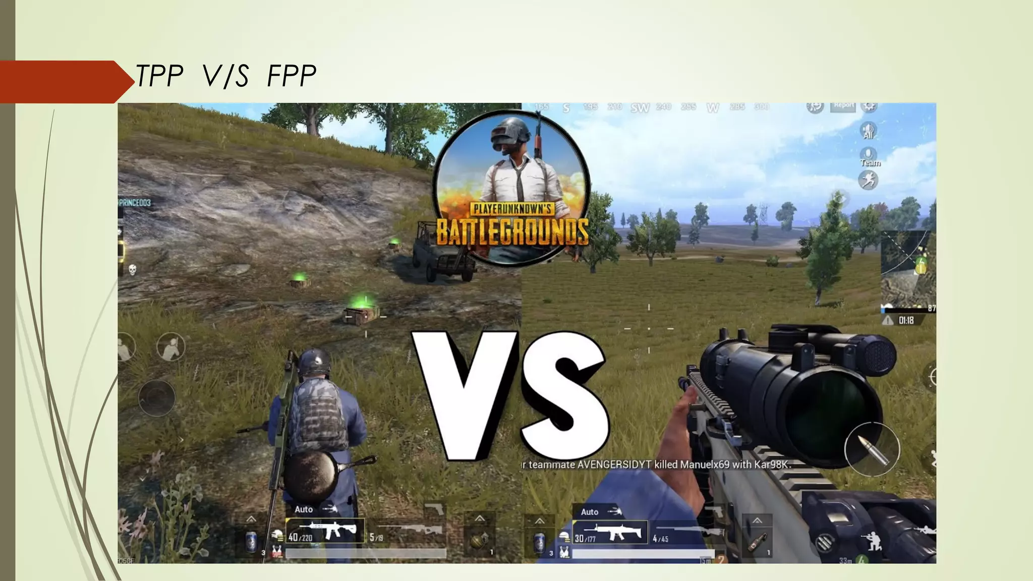 PUBG presentation (PLAYER UNKNOWN'S BATTLE GROUND) | PPT