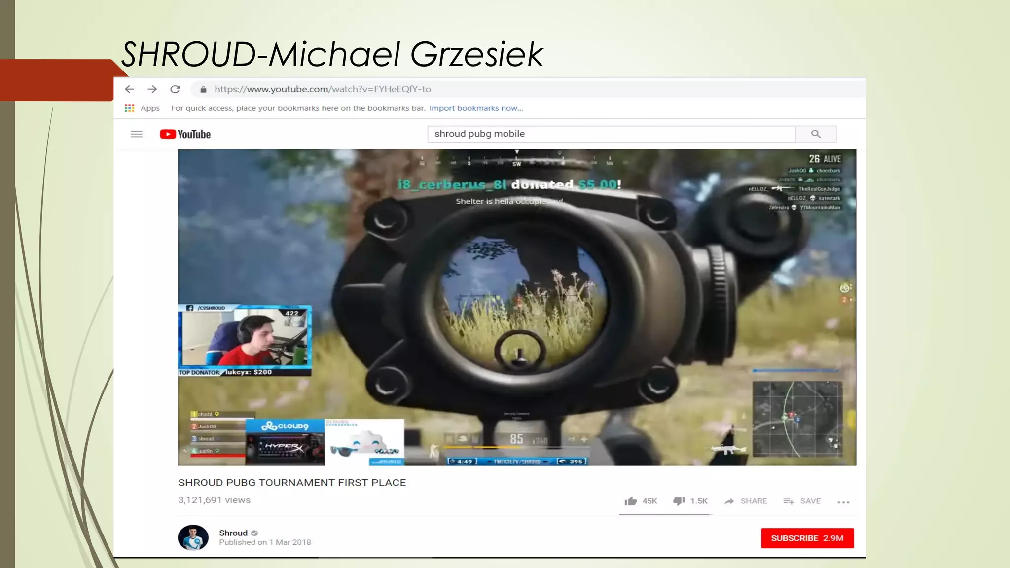 PUBG presentation (PLAYER UNKNOWN'S BATTLE GROUND) | PPT