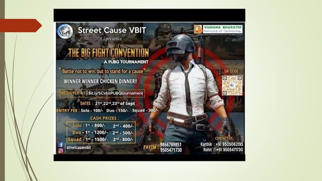 PUBG presentation (PLAYER UNKNOWN'S BATTLE GROUND) | PPT | Action Video ...