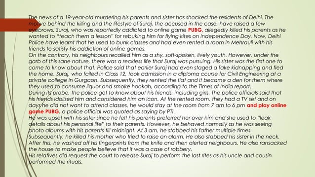 PUBG presentation (PLAYER UNKNOWN'S BATTLE GROUND) | PPT | Action Video ...