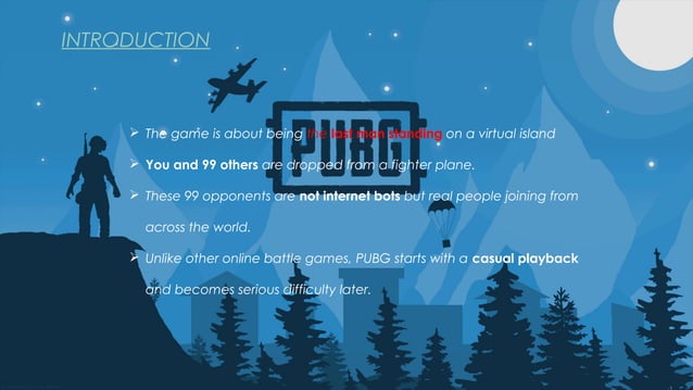 PUBG presentation (PLAYER UNKNOWN'S BATTLE GROUND) | PPT | Action Video ...