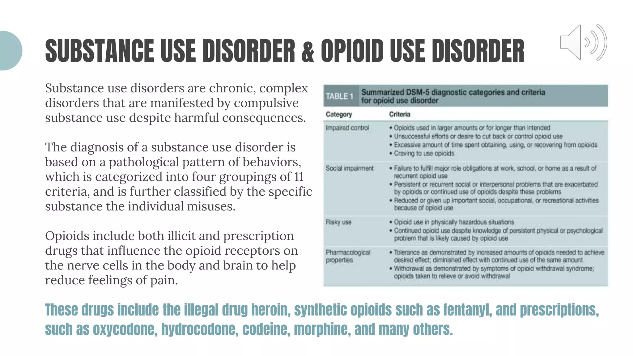 Opioid Use Disorder | PPTX