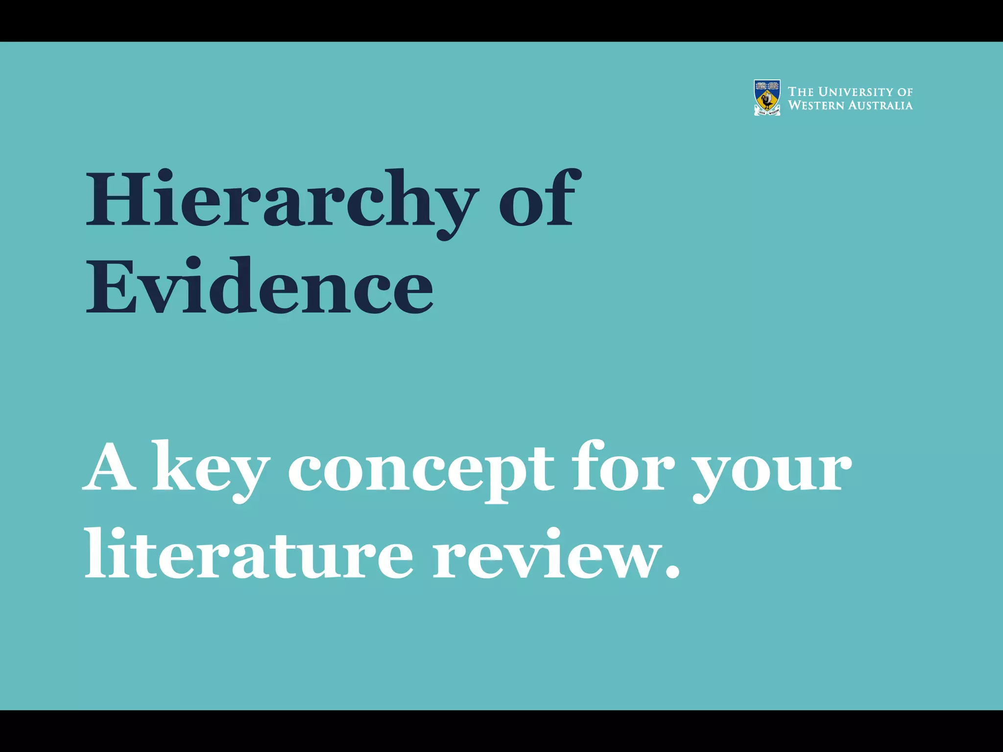 Finding Empirical Evidence: B: Hierarchy of evidence | PPT